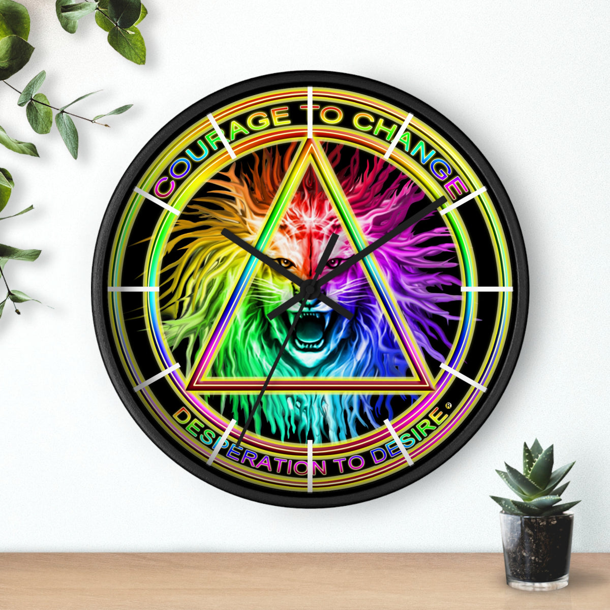 NAWEARS| Alcoholics Anonymous - AA Courage To Change Wall Clock – nawears