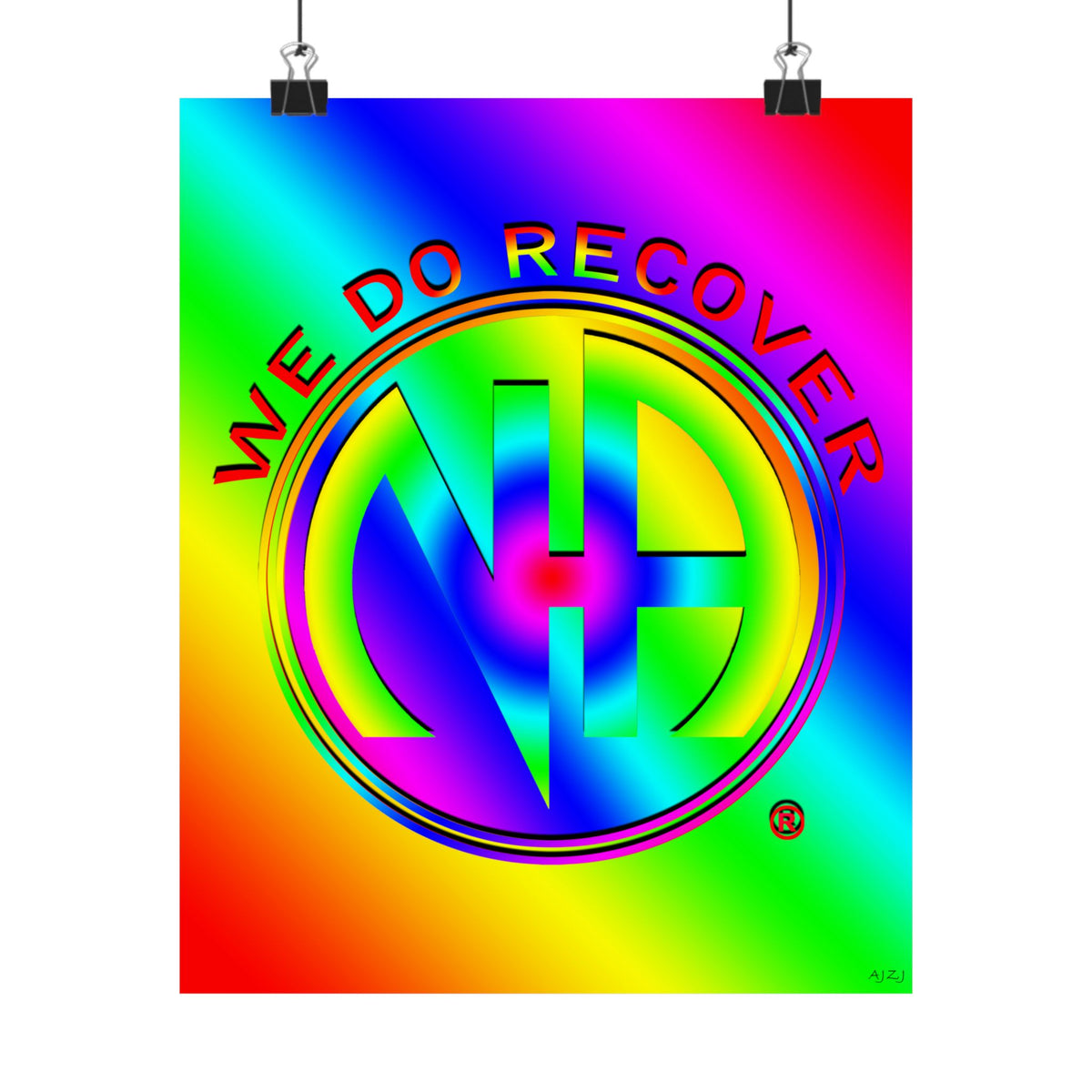 Rainbow NA Symbol 2025 Vertical Posters NAWEARS, Narcotics Anonymous ...