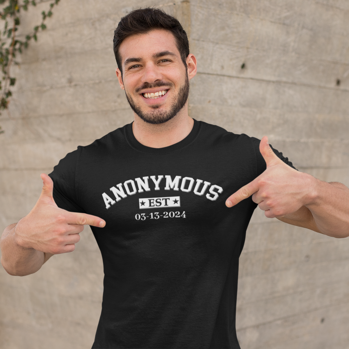 NAWEARS: Narcotics Anonymous Tee, Custom Anonymous Est Clean Date ...