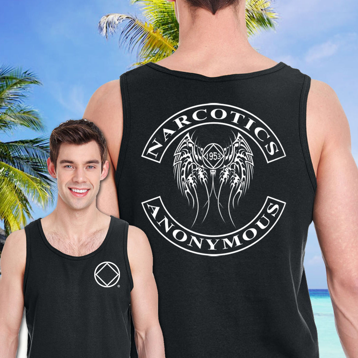 Narcotics Anonymous Tank Top, NA Bike Rocker Unisex Tank Tops – nawears