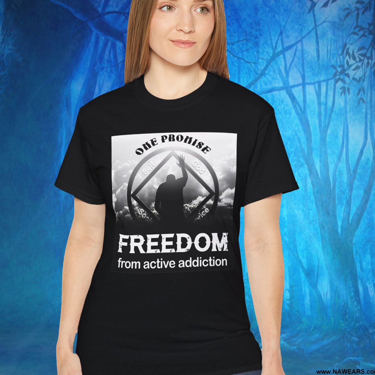NAWEARS: Narcotics Anonymous - Blessed With Freedom dtg Tee – nawears