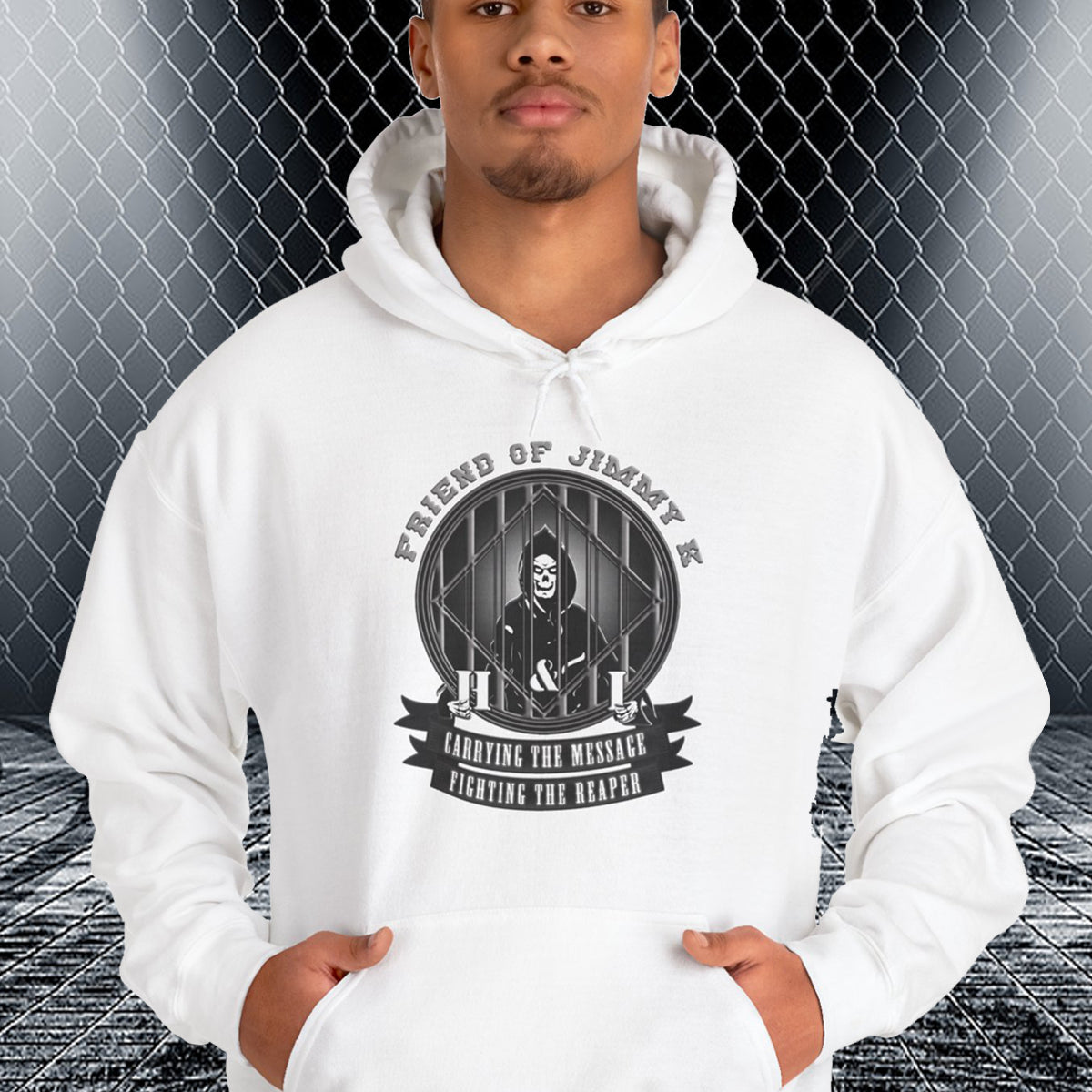 NAWEARS: Narcotics Anonymous - NA Fighting The Reaper V.2 dtg Hoodie ...
