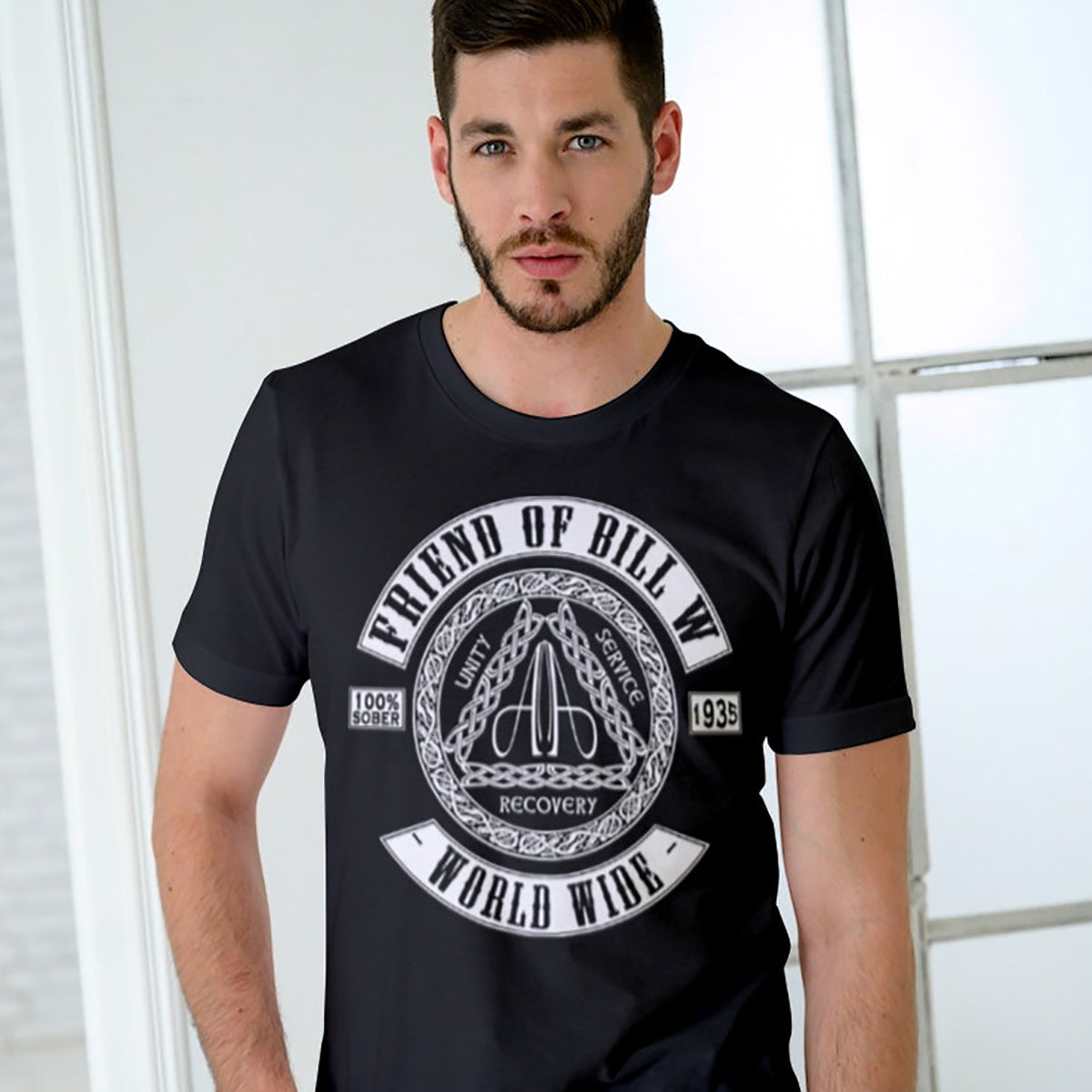 AA Shirt, Alcoholics Anonymous Shirts, AA Friend Of Bill W SS/LS Tee ...