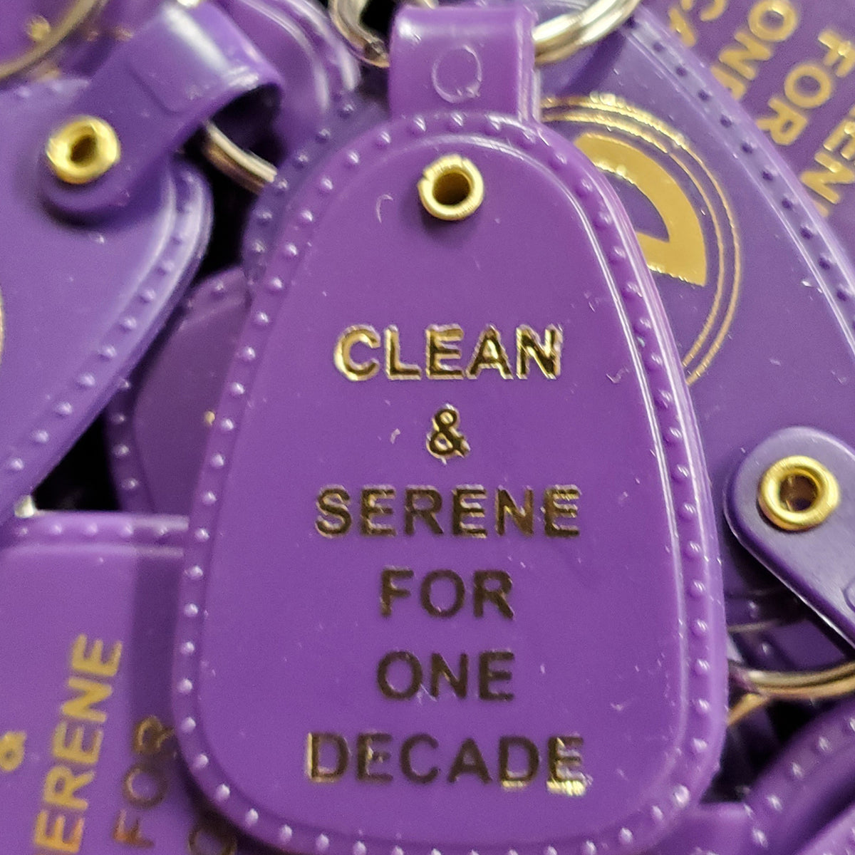 NAWEARS, NA Clothing, NA Gifts, - Orange 5 Year Clean Key Tag – nawears