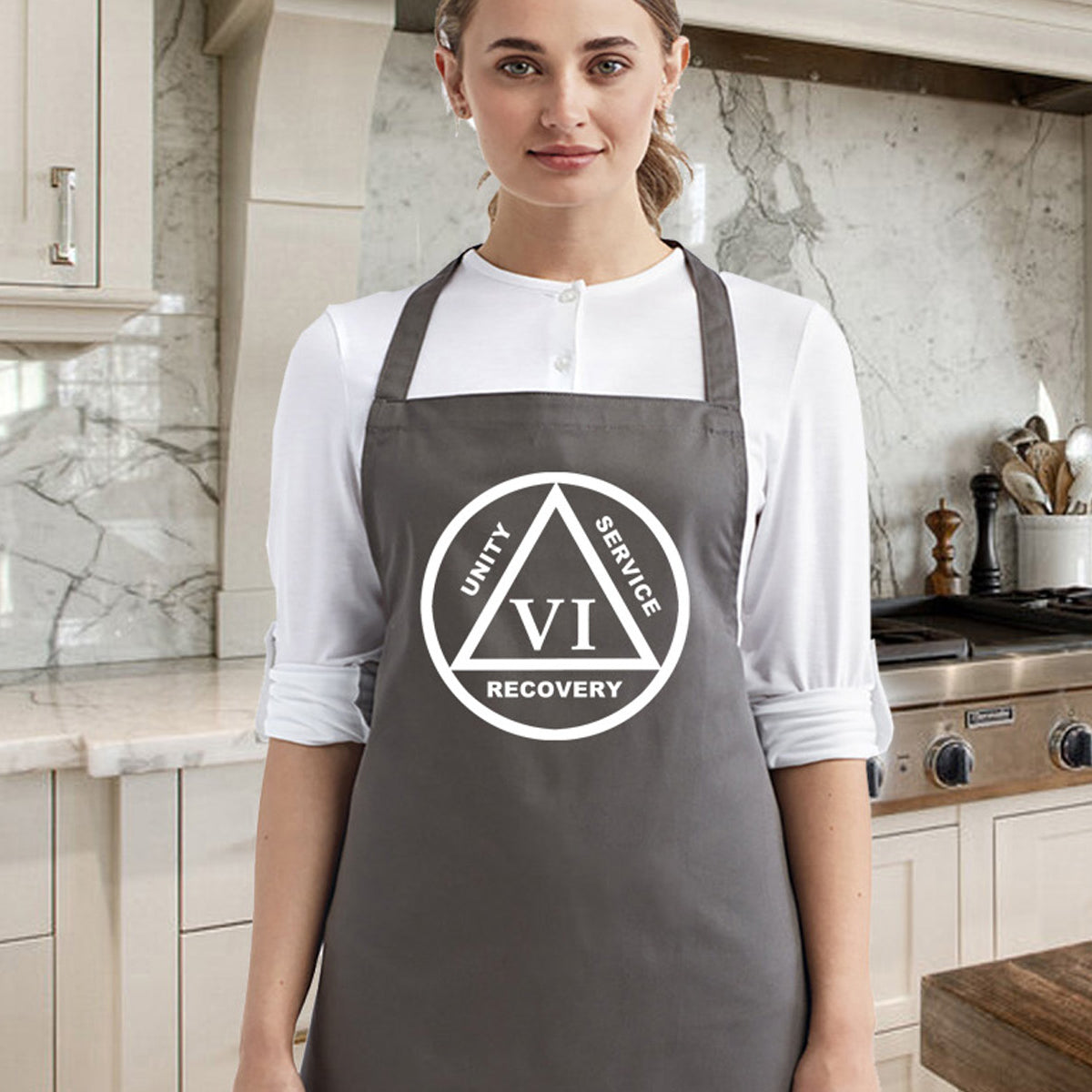 NAWEARS: AA COOKING APRON, Large Custom AA Symbol Apron – nawears