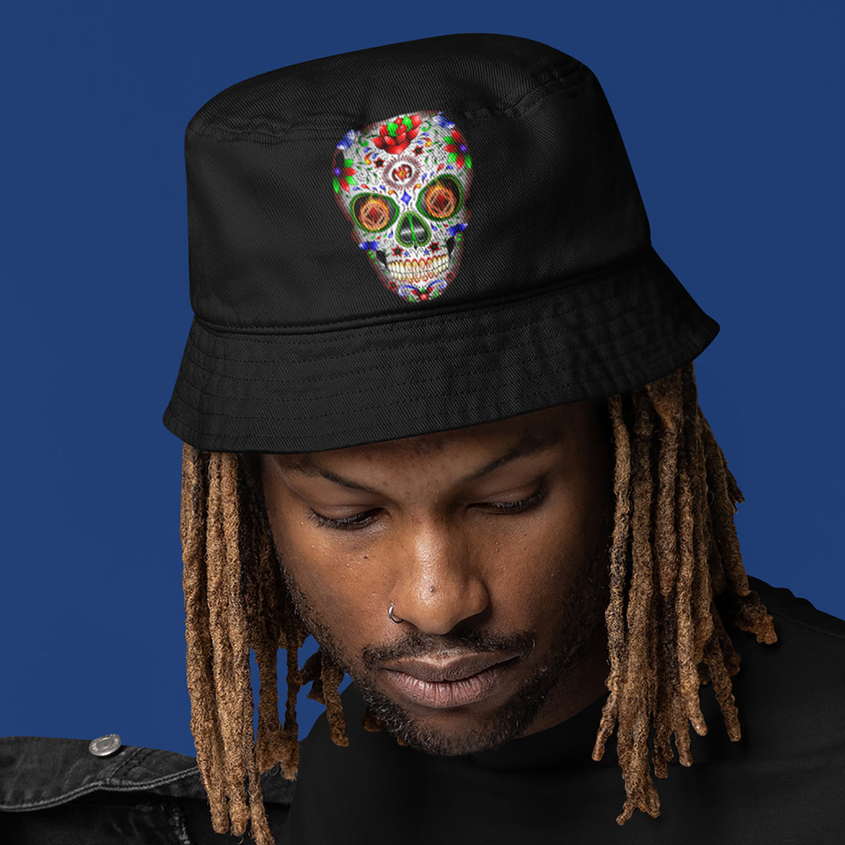 NAWEARS, Narcotics Anonymous Bucket Hat, Sugar Skull Bucket Hat – nawears