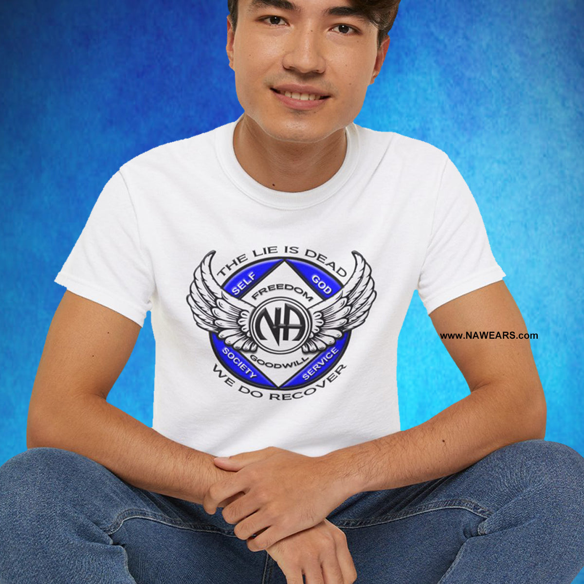 Narcotics Anonymous Tee - Winged NA Symbol dtg Tee – nawears