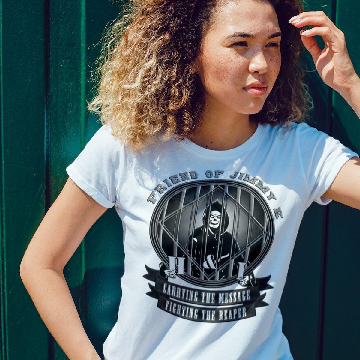 Ladies Narcotics Anonymous Tee, Fighting The Reaper V.2 Women's Tee ...