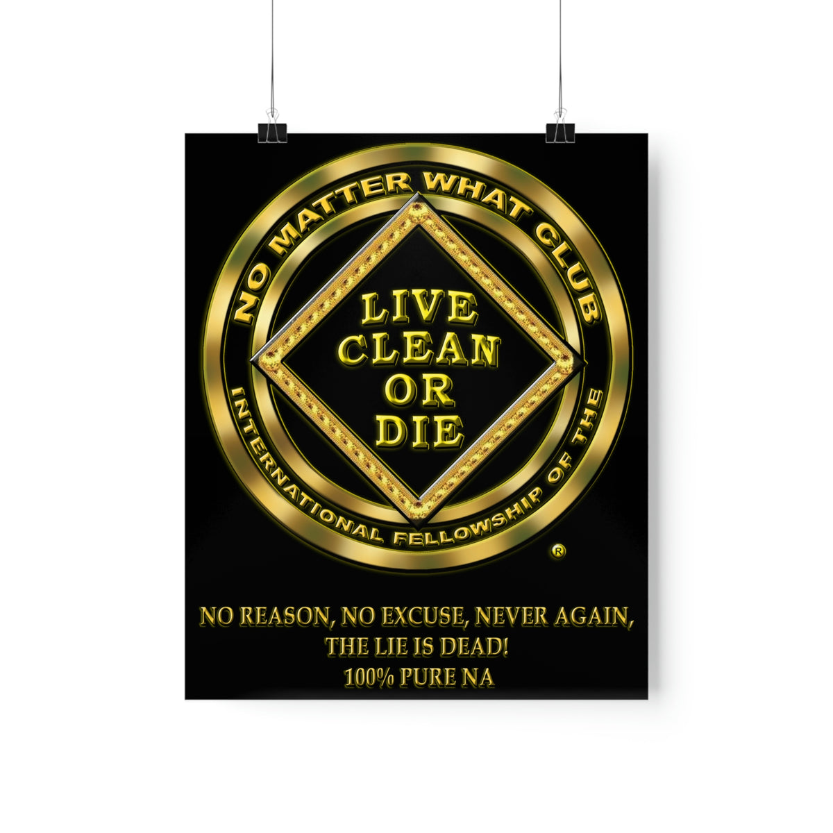 Narcotics Anonymous Poster & Canvas Wall Art By NAWEARS – nawears