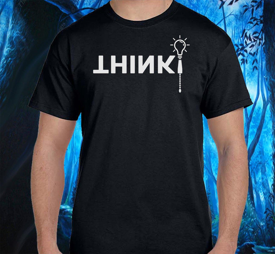 AA Shirt, Alcoholics Anonymous Shirts, AA THINK ! Upside Down T-shirt ...