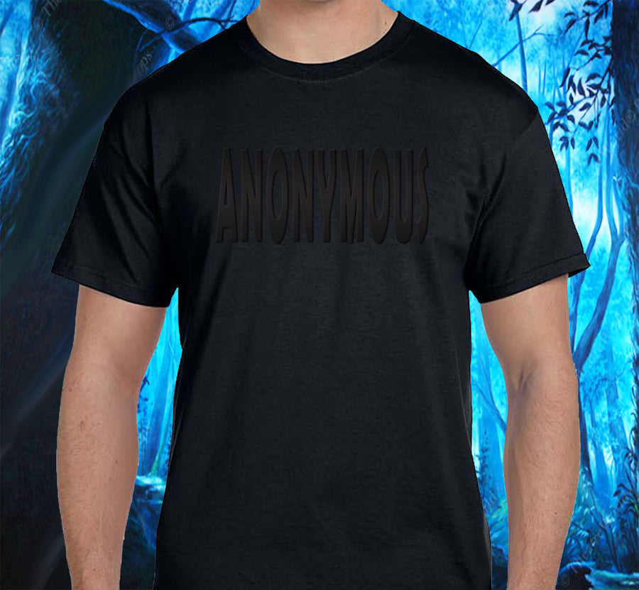 NA SHIRTS, Narcotics Anonymous Shirt, ANONYMOUS Black On Black Shirt ...