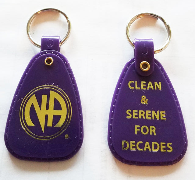 NAWEARS, NA Clothing, NA Gifts, - Purple Decades Clean Key Tag – nawears