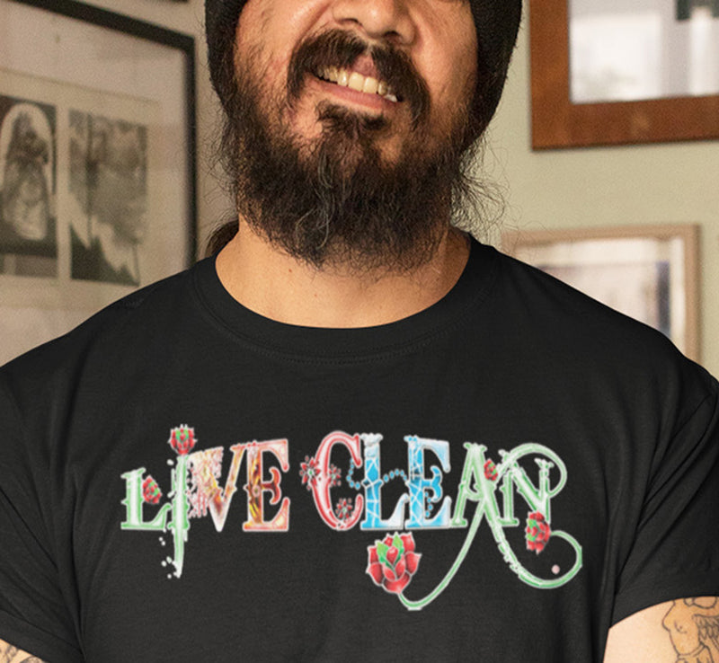 NA Shirts, Narcotics Anonymous Shirt, NA LIVE CLEAN SUGARY Tee – nawears
