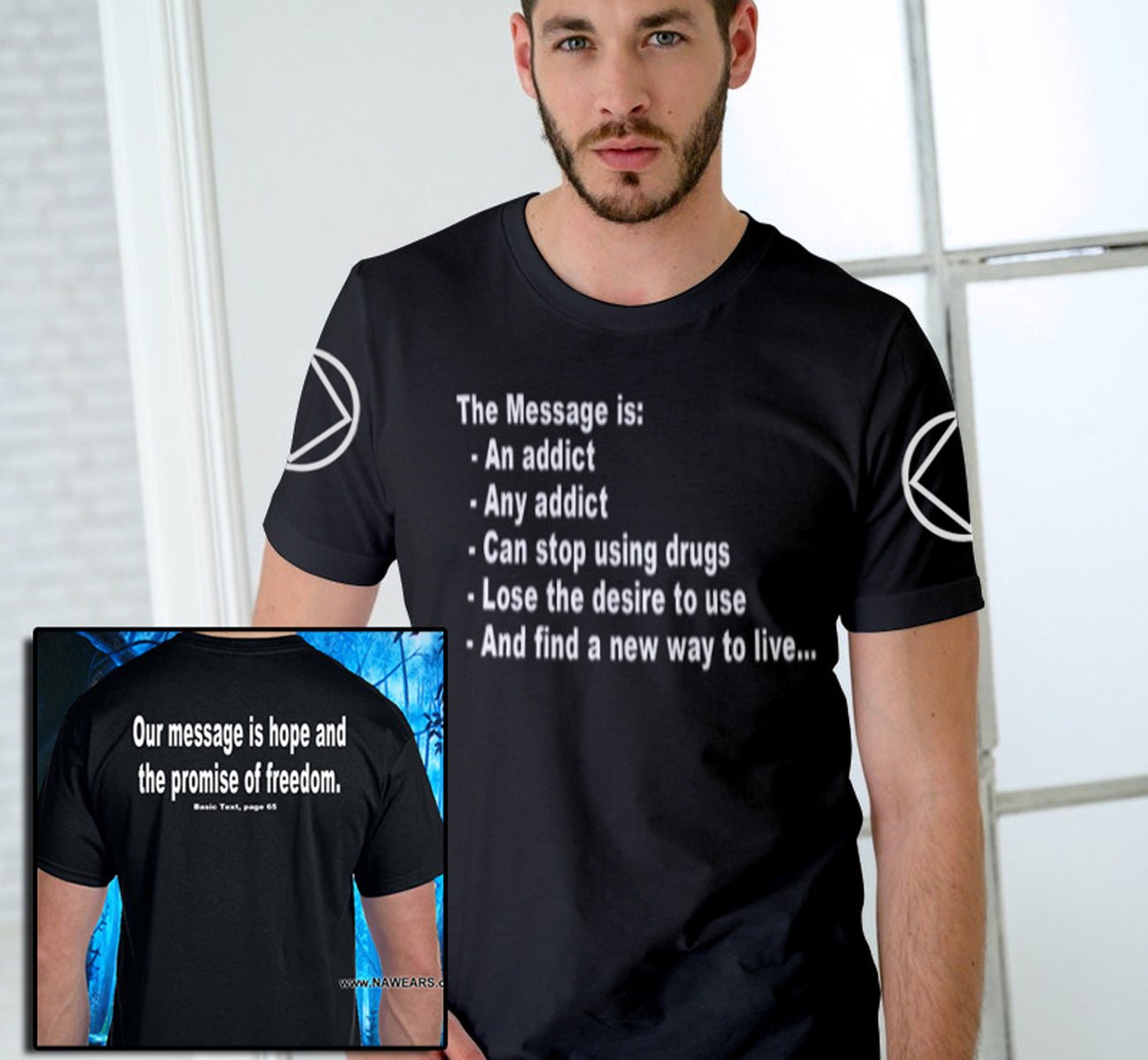 NAWEARS, Narcotics Anonymous Unisex T-shirts, NA Shirts – nawears