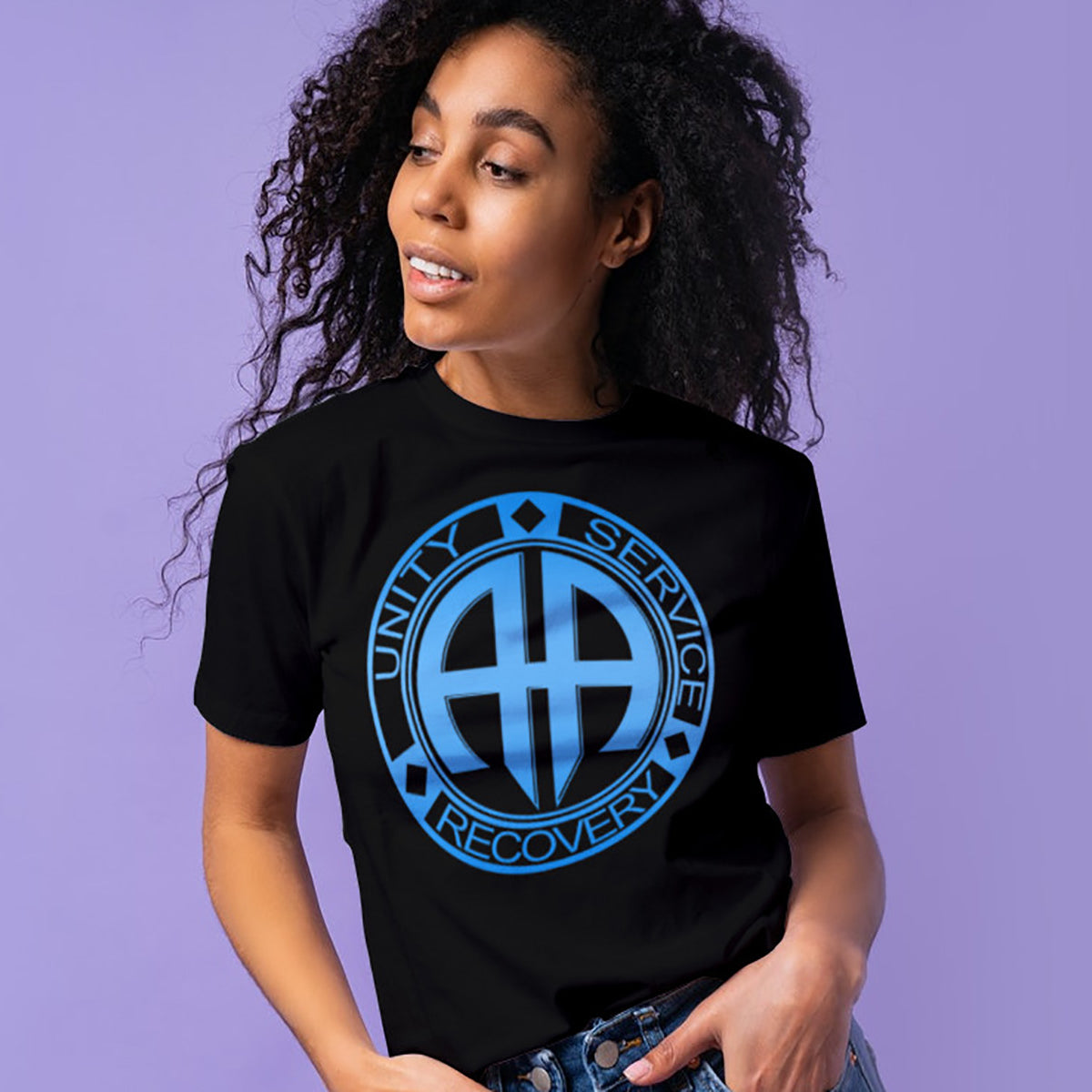 AA Shirt, Alcoholics Anonymous Tee, AA UNITY SERVICE RECOVERY T-shirt ...