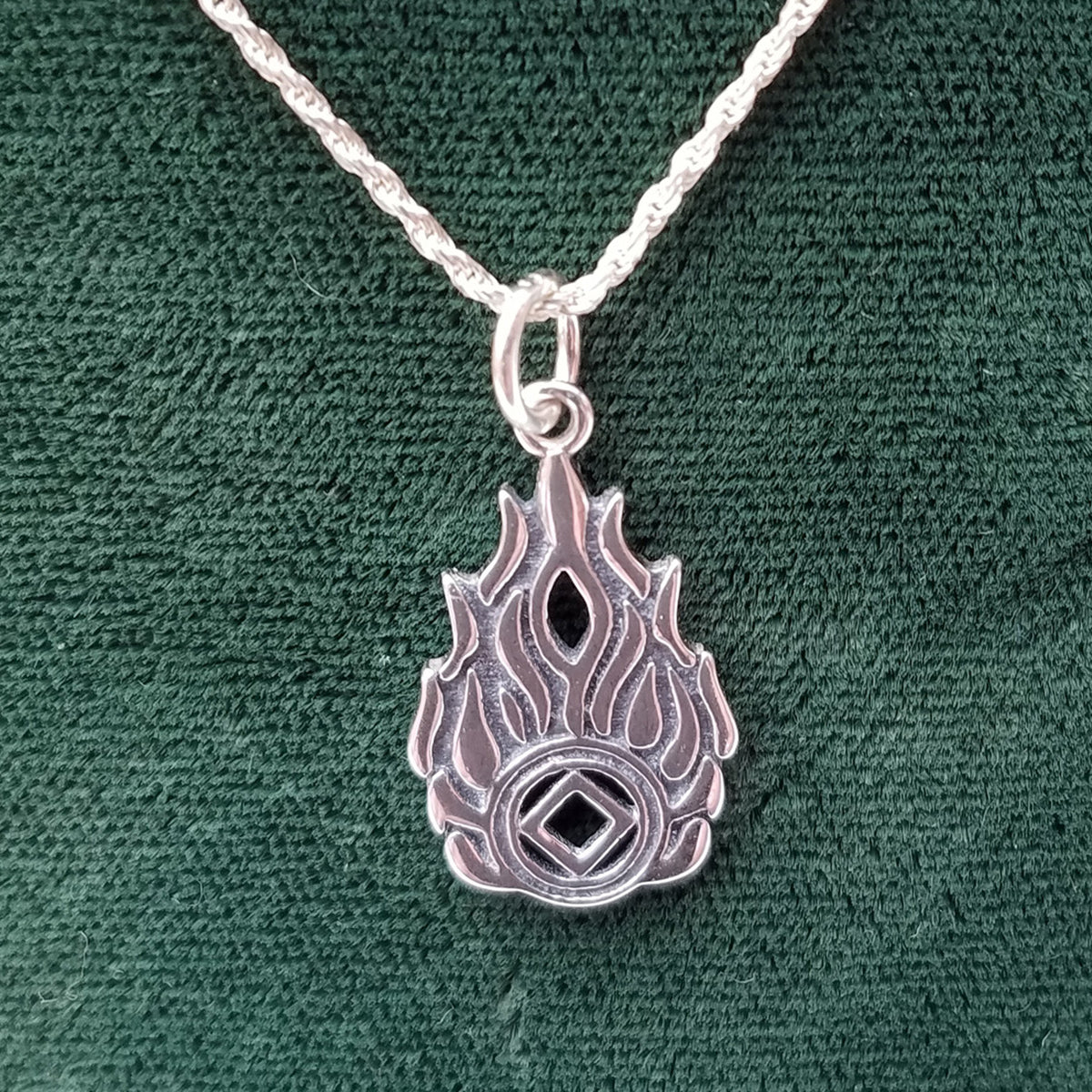 NAWEARS, NA Jewelry, Narcotics Anonymous Pendants, FLAMES NA PENDANT ...